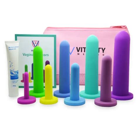 Silicone Vaginal Dilator Set Sizes 18 Pelvic Floor Therapy Uk
