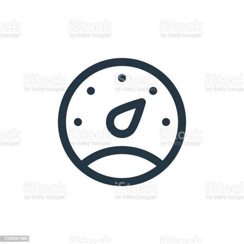 흰색 배경에 격리 된 속도계 벡터 아이콘입니다 웹 사이트 디자인 및 모바일 앱 개발을위한 개요 얇은 라인 속도계 아이콘 얇은 선 속도계 개요 아이콘 벡터 일러스트레이션입니다