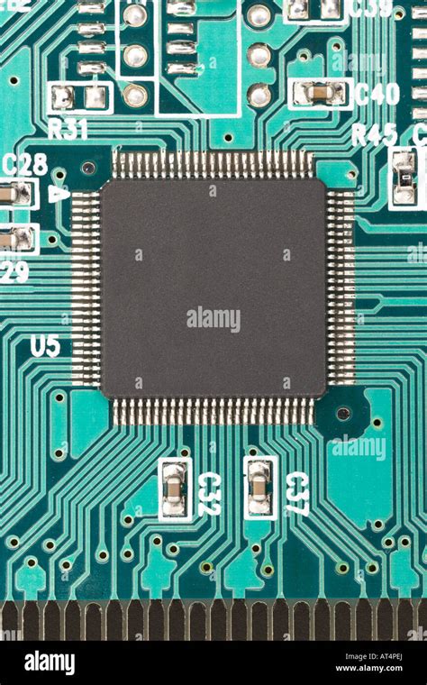 Computer Processor Close Up Stock Photo Alamy