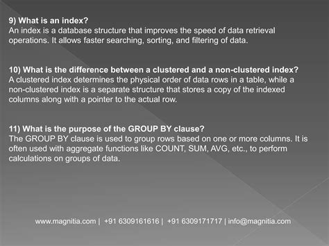 Top 20 Sql Interview Questions And Answers For Testers 2023pptx Databases Computer Software