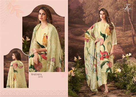 T And M Designer Bahara Designer Organza Partywear Suit Catalog Exporter