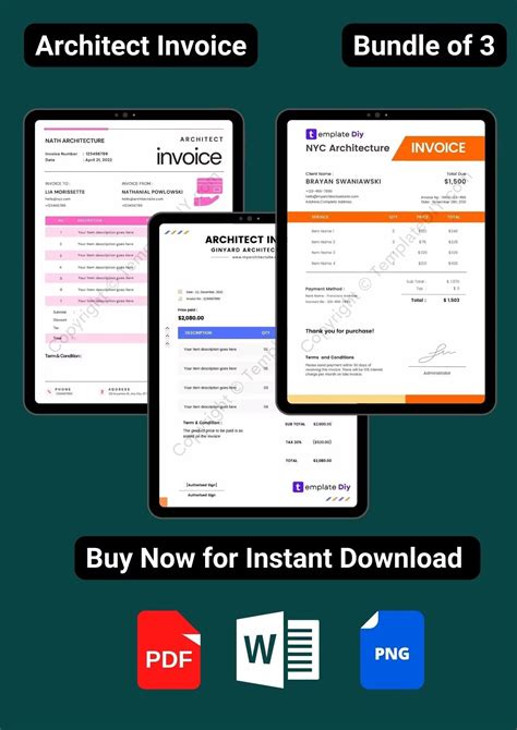 Architect Invoice Template Excel