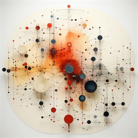 Premium Ai Image Colorful Network Graph Illustration Generative Ai