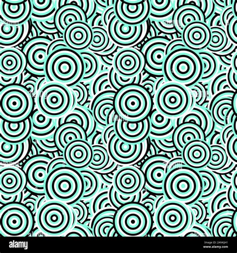 Abstract Seamless Pattern Vector Concentric Circle Background Illustration Stock Vector Image