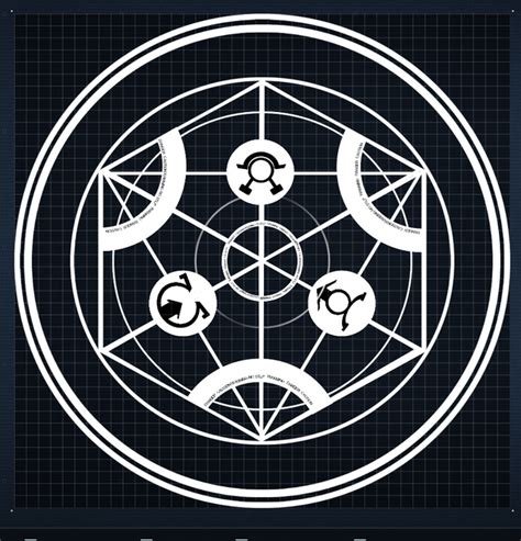Human Transmutation Circle Fullmetal Alchemist Brotherhood R Armoredcoreemblems