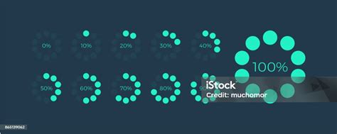 미래 진행 로딩 바입니다 지표의 집합입니다 다운로드 진행 웹 디자인 서식 파일 인터페이스 업로드 다운로드에 대한 스톡 벡터 아트 및 기타 이미지 Istock