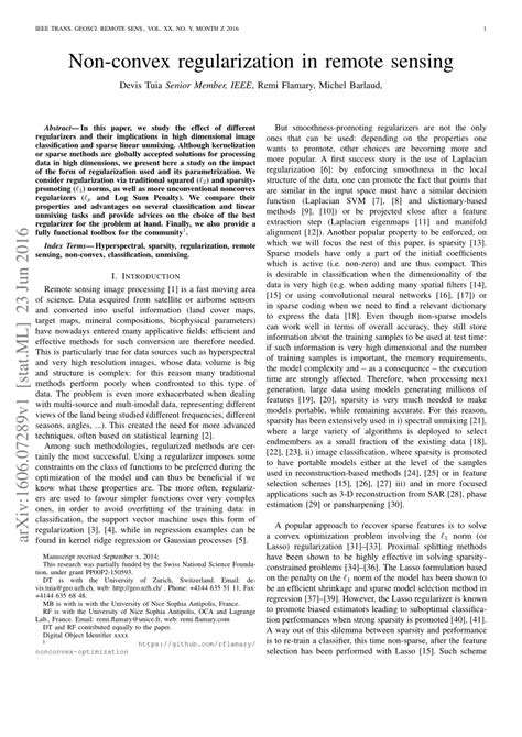pdf nonconvex regularization in remote sensing