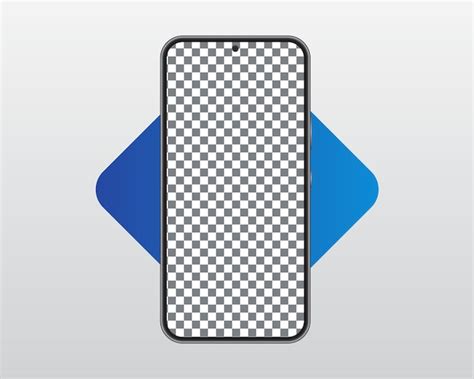 현실적인 스마트폰 투명 스크린 전화 모형 인포 그래픽 또는 프리젠 테이션 용 템플릿 프리미엄 벡터