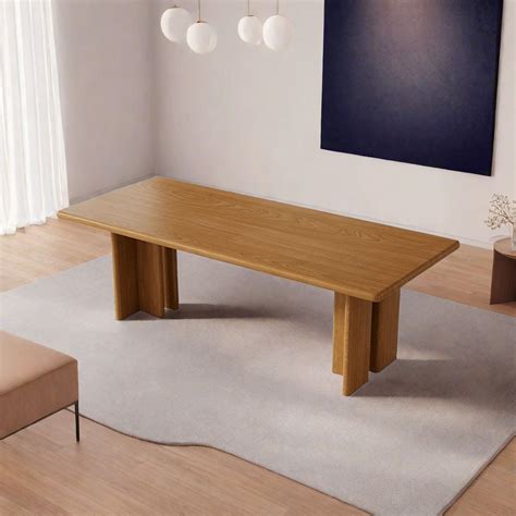 Hokku Designs Tyrrell Nordic Style Solid Wood Oval Dining Table Wayfair