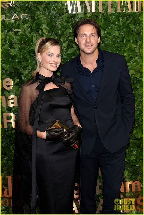 Margot Robbie And Husband Tom Ackerley Pose For Rare Red Carpet Photos As