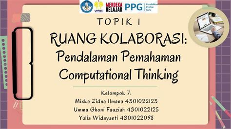 Ruang Kolaborasi Topik 1 Pendalaman Pemahaman Computational