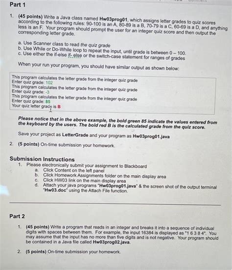 Solved Part 1 1 45 Points Write A Java Class Named