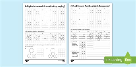2 Digit Verticalcolumn Addition Ks2 Maths Teacher Made 2 Digit Verticalcolumn Addition Ks2 Maths Teacher Made
