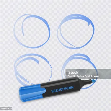 투명 한 배경에 고립 형광펜 요소와 다채로운 표시자의 집합입니다 투명 한 형광펜입니다 벡터 현실적인 스타일 고름에 대한 스톡 벡터 아트 및 기타 이미지 Istock