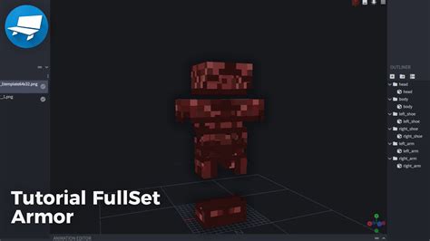 Tutorial Bikin Texture Armor Fullset Dengan Mudah Di Blockbench Youtube