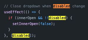 Bug Select 点击选项后立刻将 disabled 设置为 true 导致失焦样式异常 Issue ant design ant design