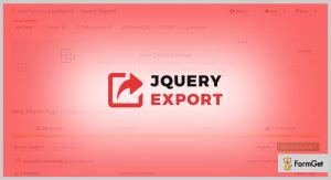Best Free Jquery Export To Excel Plugins Formget