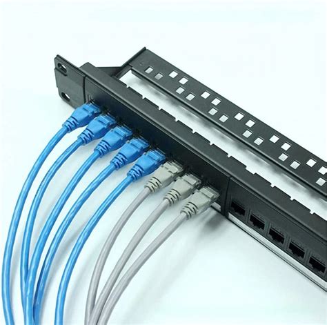 NETWORK PATCH PANEL 24 Port 1U Rack Mountable CAT6 Patch Panel Pro RJ45 110 To 38 87 PicClick UK