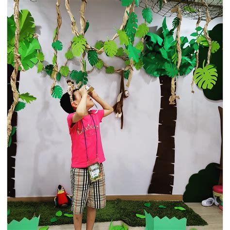 Gis 그림아이어학원 그림아이 친구들의 정글여행 직접 만든 망원경🔭으로 정글 구경도 하고 마시멜로도