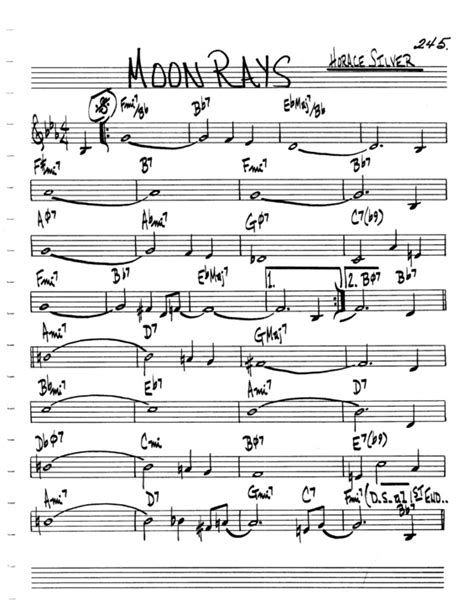 Super Partituras Moon Rays V6 The Real Book Of Jazz Com Cifra