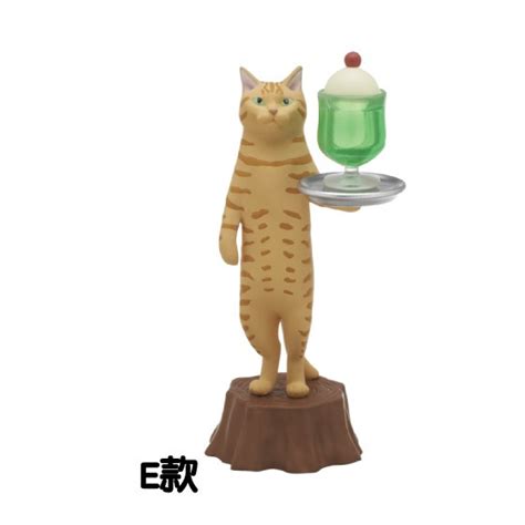【mm小舖】『現貨』 Kitan 轉蛋 扭蛋 Nekolabo貓咪純喫茶 餐廳 上菜 服務員 全5款 蝦皮購物