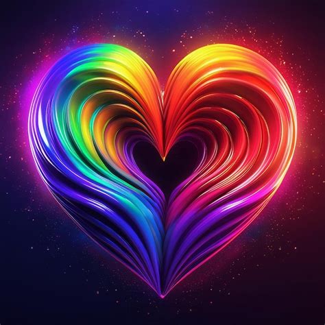 Beautiful Heart Shape Design Premium Ai Generated Image