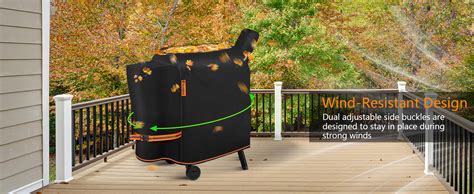 Upgraded 1000d Heavy Duty Fabric Grill Cover For Traeger