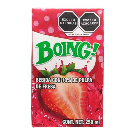 Bebida Boing Conteniendo 10 De Pulpa De Fresa 250 Ml Walmart