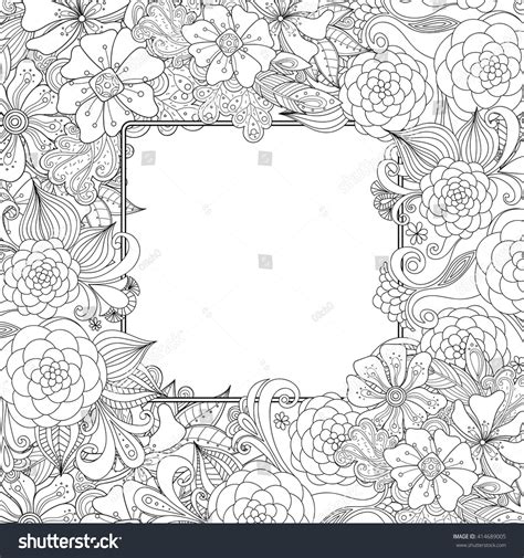Adult Border Coloring Pages Images Stock Photos Vectors Shutterstock