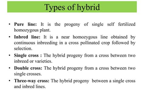 Hybrid Seed Production Principle And Practicespptx Agriculture