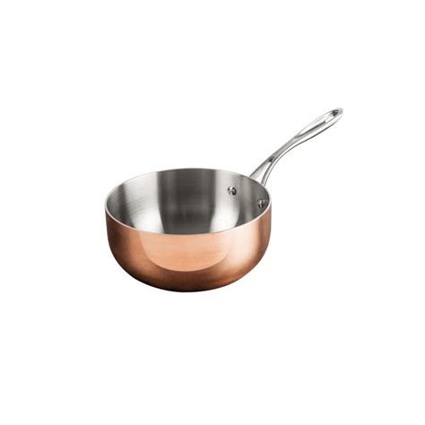 Vogue Tri Wall Copper Flared Saute Pan 200mm By Vogue Cm677