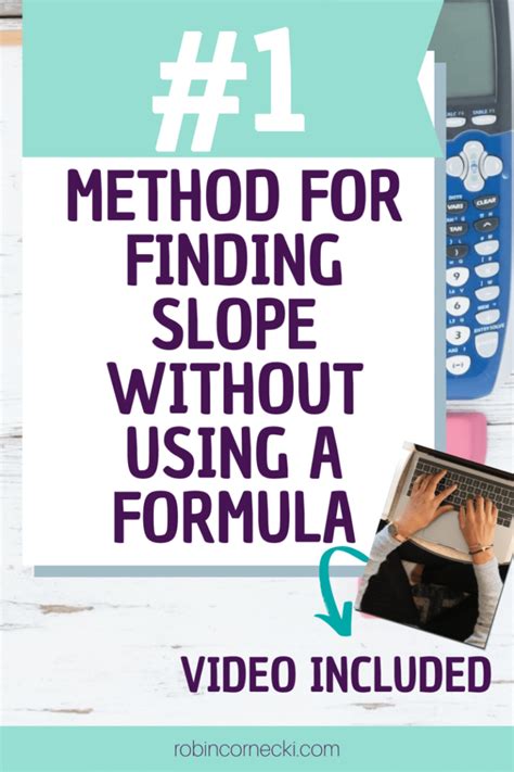 The 1 Method For Finding Slope Without Using A Formula Robin Cornecki