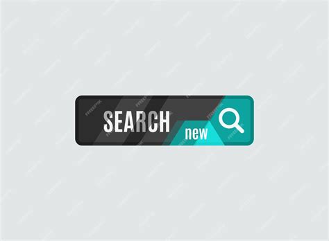 Premium Vector Search Button Futuristic Hitech Ui Design