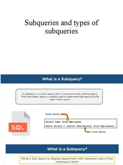 subquery pdf