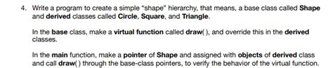 solved 4 write a program to create a simple shape