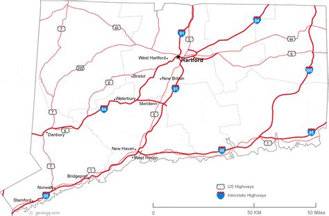 Map Of Connecticut