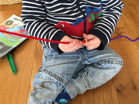Practising Threading With Cheerios And Pipe Cleaners Inquisitive