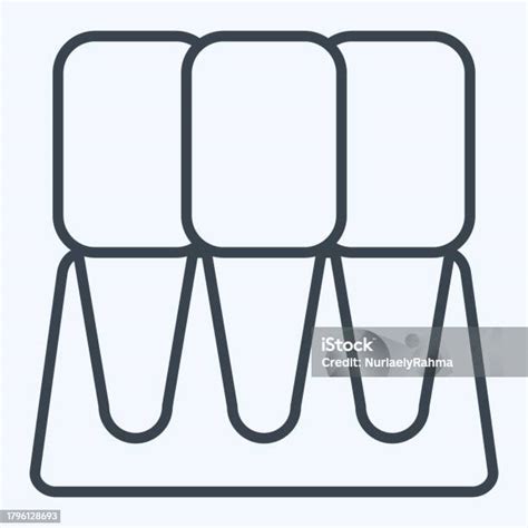 아이콘 앞니 치과 의사 기호와 관련이 있습니다 선 스타일 심플한 디자인 편집 가능 간단한 일러스트레이션 0명에 대한 스톡 벡터 아트 및 기타 이미지 Istock