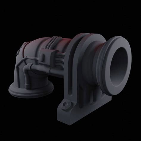 3d Printable Modular Industrial Pipe Set By Custom Miniature Maker