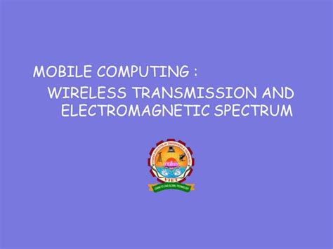 Introduction To Mobile Computing Ppt1ppt