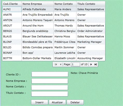 silverlight operações crud usando um serviço wcf