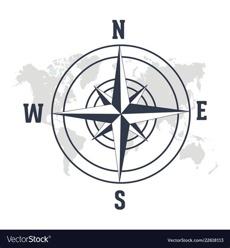 Compass Logo Design Royalty Free Vector Image Vectorstock