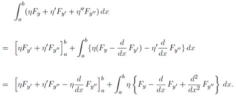 Multivariable Calculus Difficult Integration By Parts In Deriving Euler Lagrange Equations