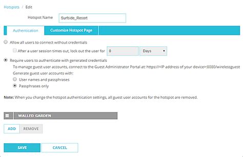 Configure A Hotspot