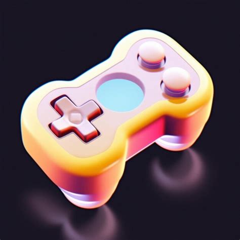 Premium Ai Image There Is A Yellow And Red Game Controller On A Black Background Generative Ai