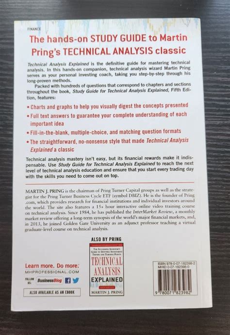Technical Analysis Explained By Martin J Pring Hobbies And Toys Books And Magazines Textbooks On