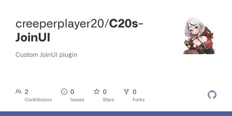 github creeperplayer20 c20s joinui custom joinui plugin