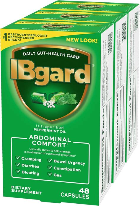 Ibgard Gut Health Supplement Peppermint Oil Capsules For