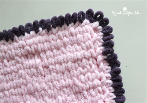 Loop Yarn Letter Blanket Repeat Crafter Me