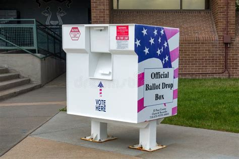 Official Ballot Drop Box On The Campus Of The University Of Colorado